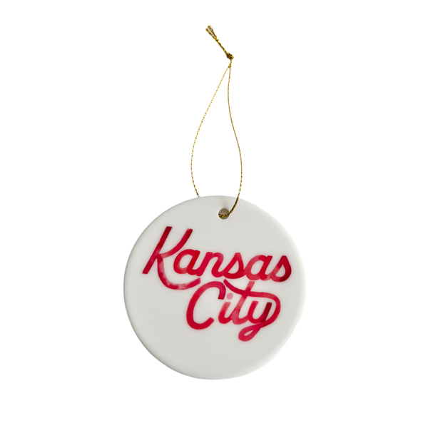 Kansas City Script Ornament - Carly Rae Studio